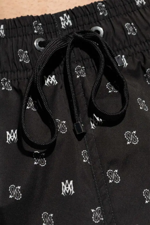 Amiri Ma Paisley Swim Shorts - Black