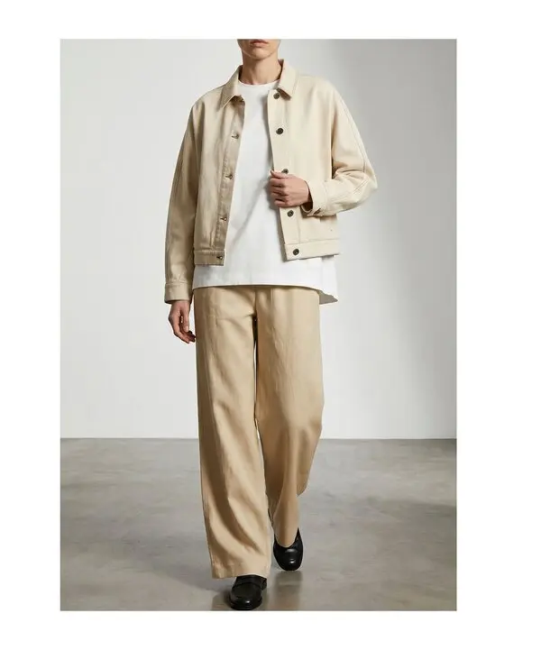 Max Mara Button-up Denim Jacket - Nude