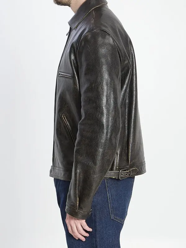 Dolce & Gabbana Long Sleeve Leather Jacket
