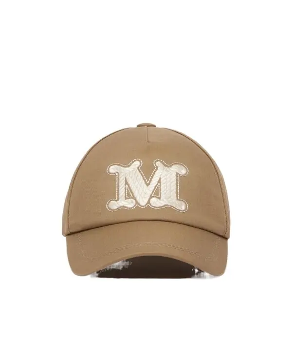 Max Mara Embroidered Monogram Baseball Cap - Multicolor