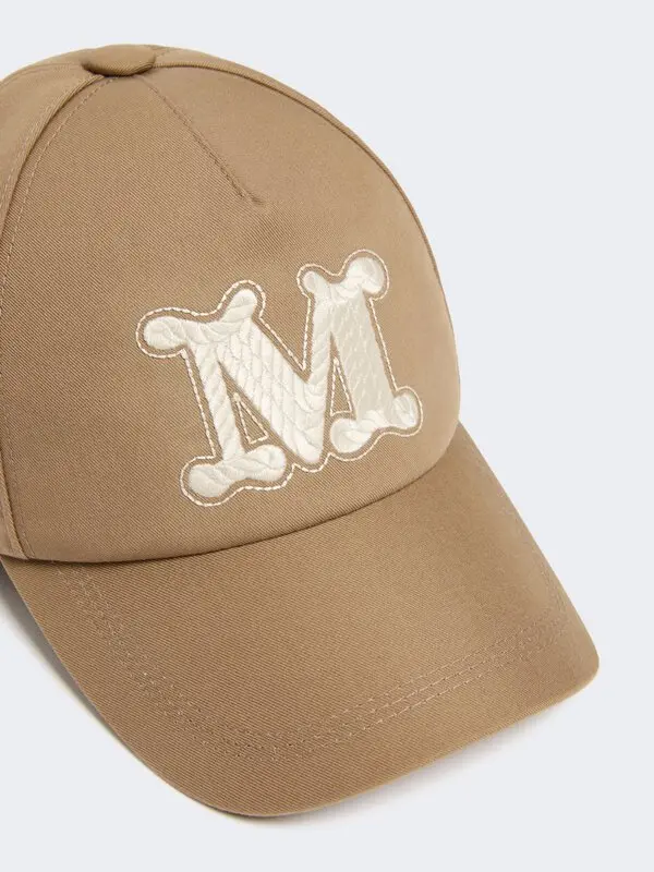 Max Mara Baseball Cap With Embroidered Monogram - Multicolor