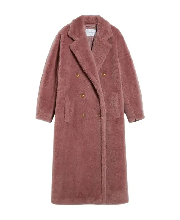 Max Mara Double-breasted Fleece Coat - No