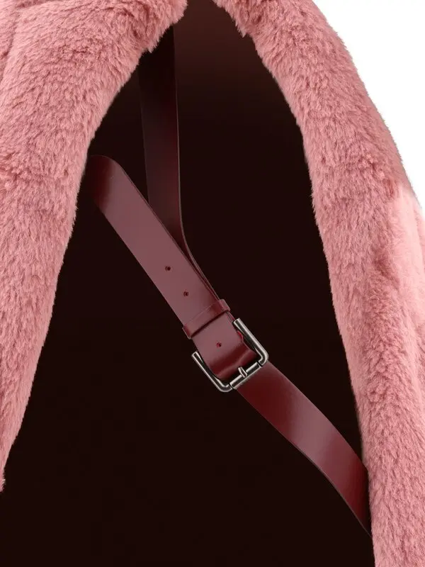 Max Mara Double-breasted Fleece Coat - No