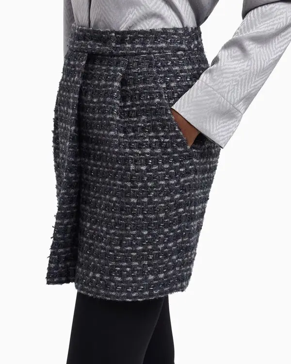 Emporio Armani Tweed Mini Skirt
