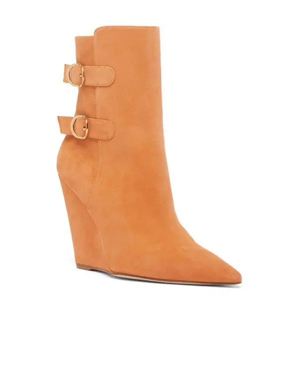 STUART WEITZMAN Wedge-heeled Pointed Toe Boots