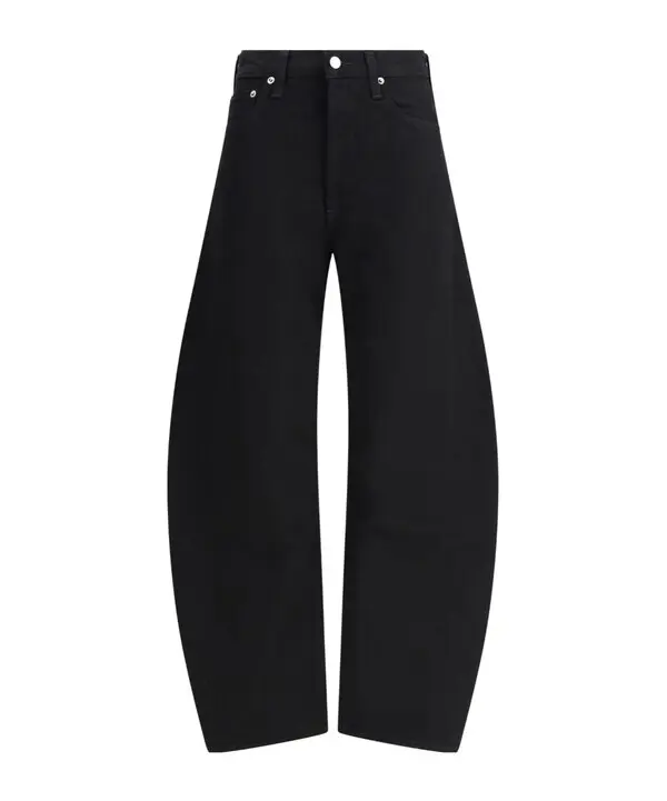 AGOLDE Luna Pieced High-waisted Jeans - Black
