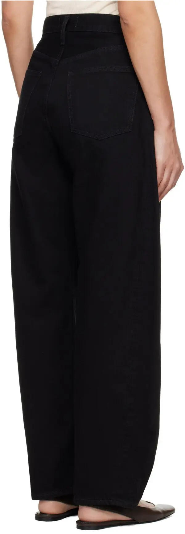 AGOLDE Luna Pieced High-waisted Jeans - Black