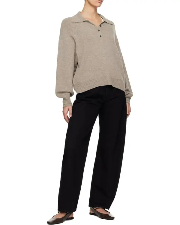 AGOLDE Luna Pieced High-waisted Jeans - Black
