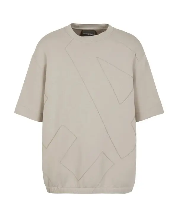 Emporio Armani Short-sleeved Round Collar T-shirt - Nude