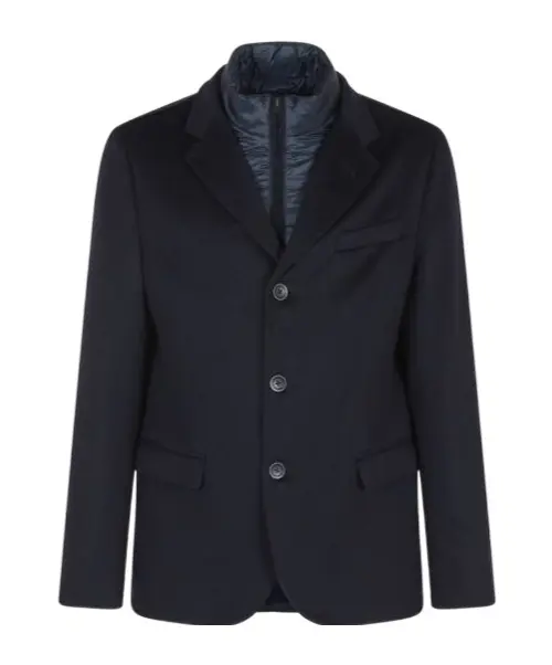 Herno Straight Hem Layered Jacket - Black