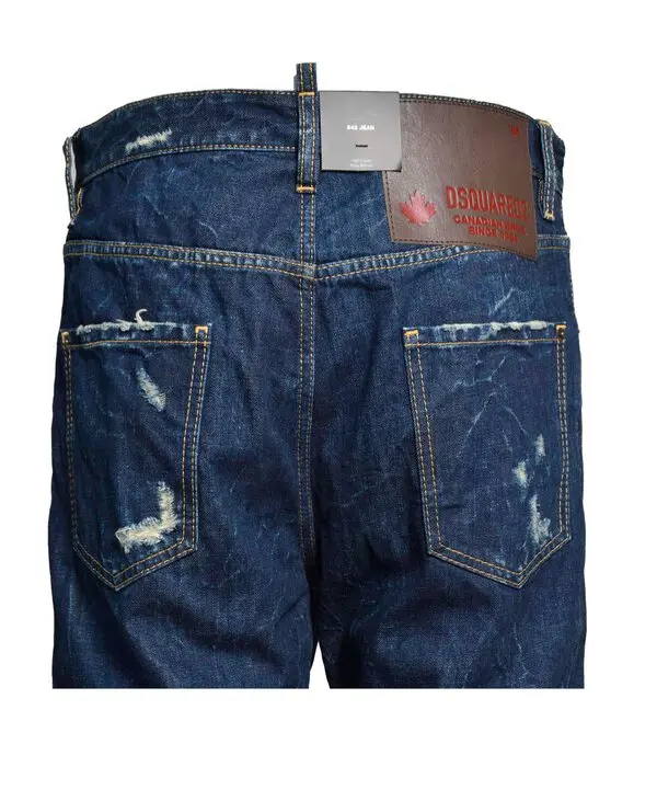 Dsquared2 642 Logo Patch Jeans - Blue