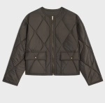 Celine Quilted Jacket In Light Nylon