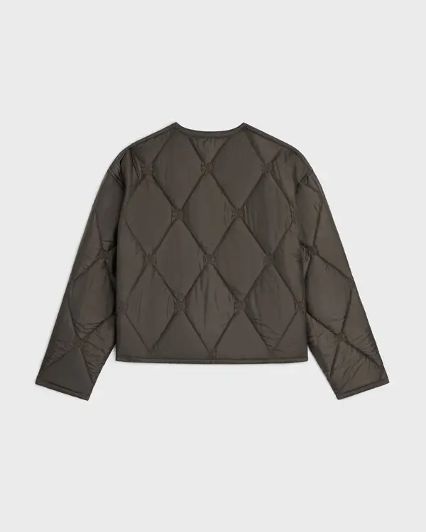 Celine Quilted Jacket In Light Nylon