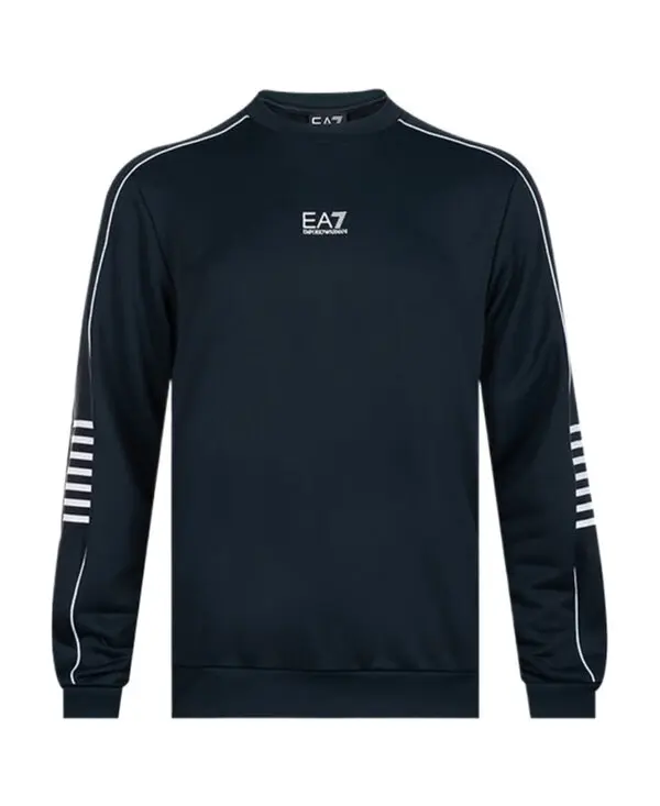 EA7 Letter Logo Long Sleeve Pullover Hoodie