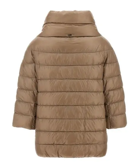 Herno Aminta Down Jacket With Stand Collar - Brown