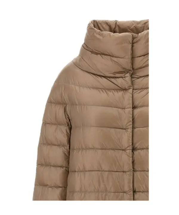 Herno Aminta Down Jacket With Stand Collar - Brown