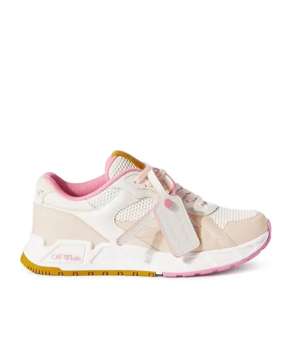 Off-White Kick Off" Lace-up Sneakers - White And Pink