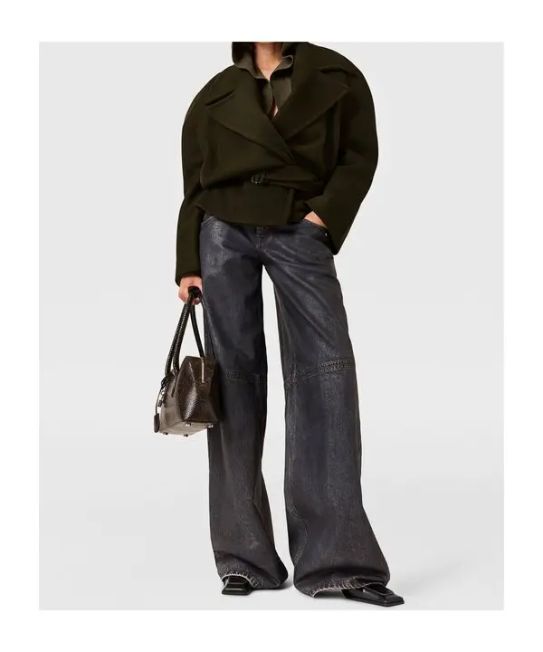 Stella McCartney Cropped Belted Trench Jacket