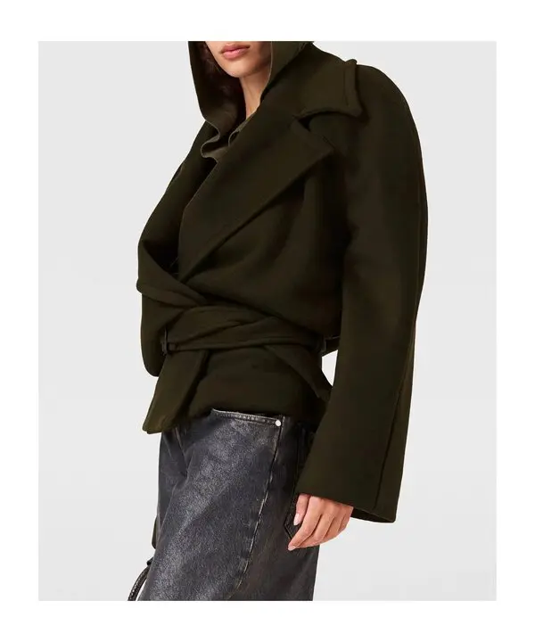 Stella McCartney Cropped Belted Trench Jacket