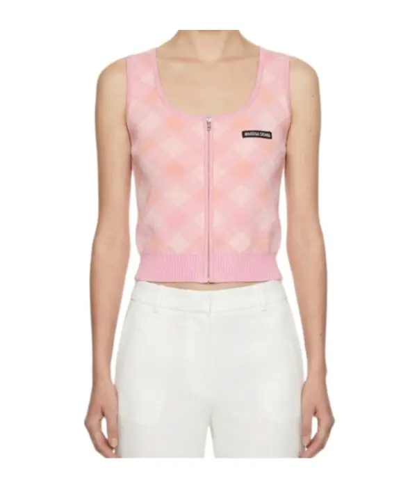 Marissa Chiara Zippered Knitted Vest