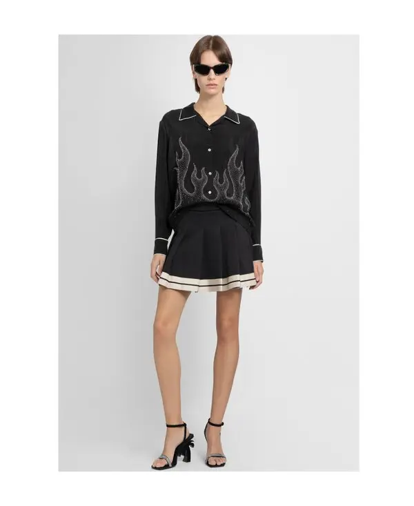 Palm Angels Flame Embroidered Shirt