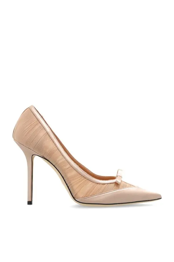 JIMMY CHOO Love Mesh 100 Pointed-toe High Heels - Macarons
