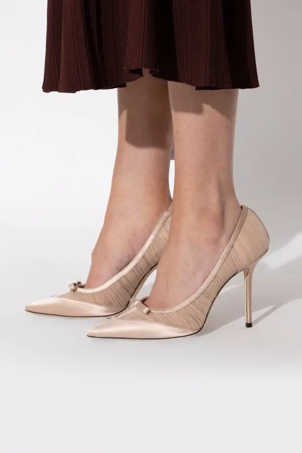 JIMMY CHOO Love Mesh 100 Pointed-toe High Heels - Macarons
