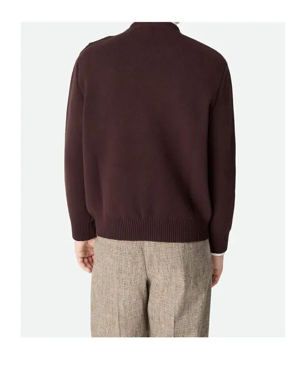 Bottega Veneta Compact Wool Sweater - Ebony