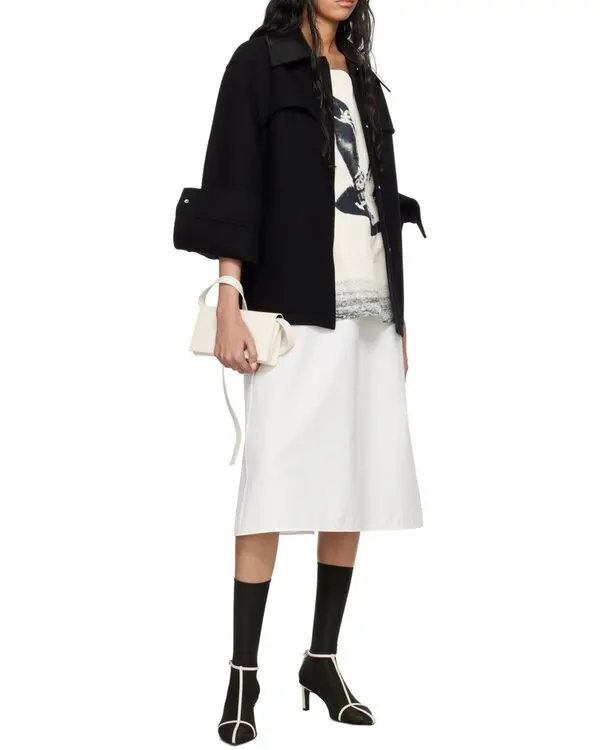 JIL SANDER Long-sleeved Overshirt With Button Closure