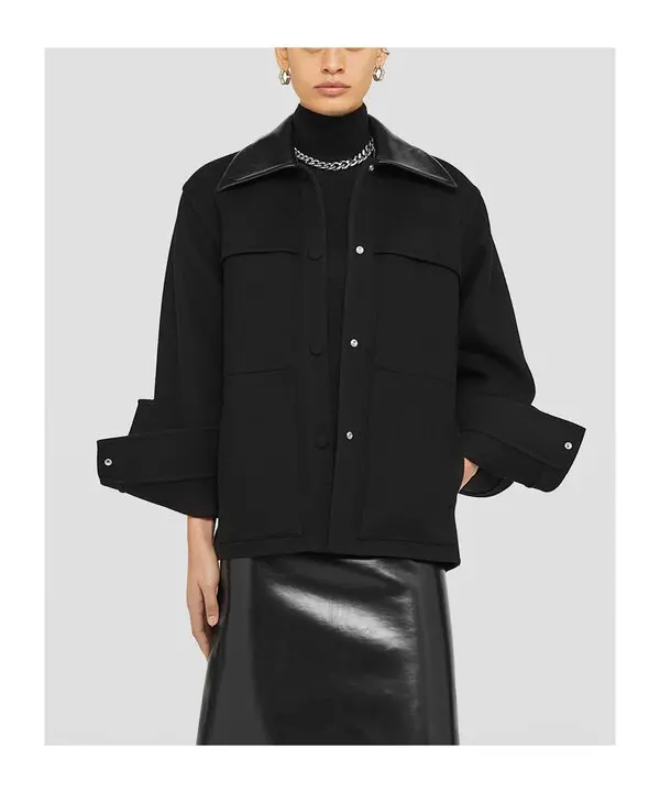 JIL SANDER Long-sleeved Overshirt With Button Closure