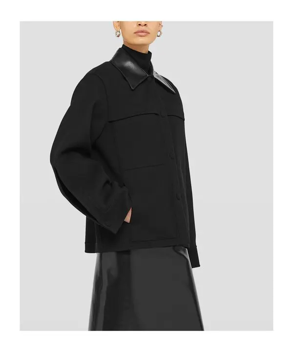 JIL SANDER Long-sleeved Overshirt With Button Closure