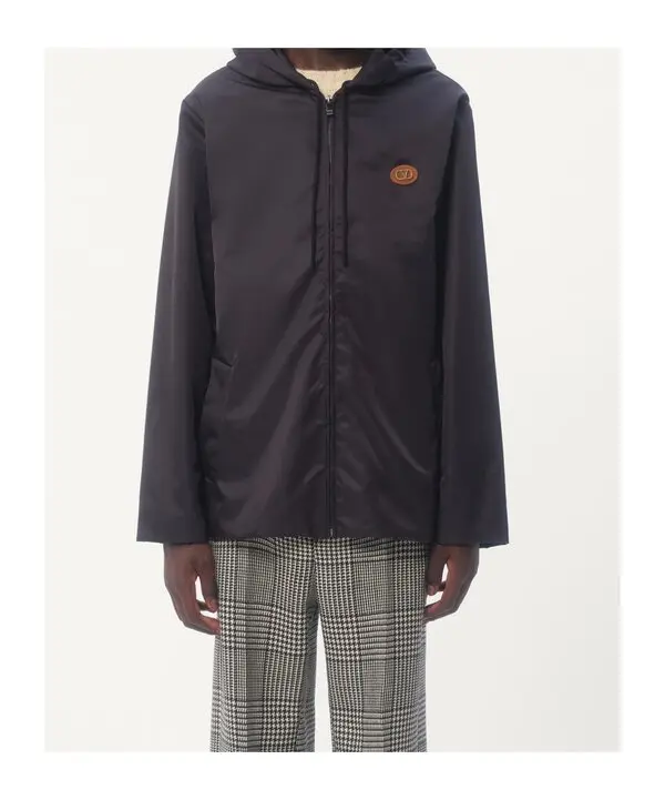 Valentino Garavani Zip-up Hooded Jacket With Logo Detail