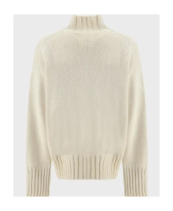 JIL SANDER High Neck Long Sleeve Jumper - Nude