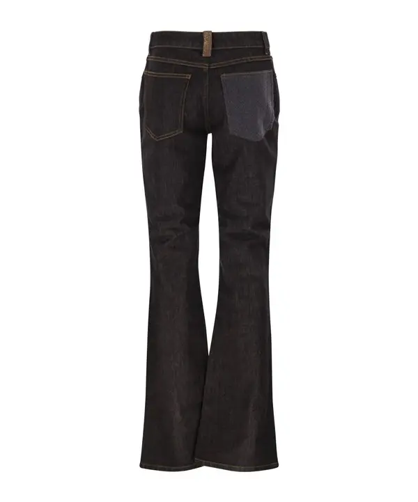 Fabiana Filippi Flared Jeans With Bright Detailing