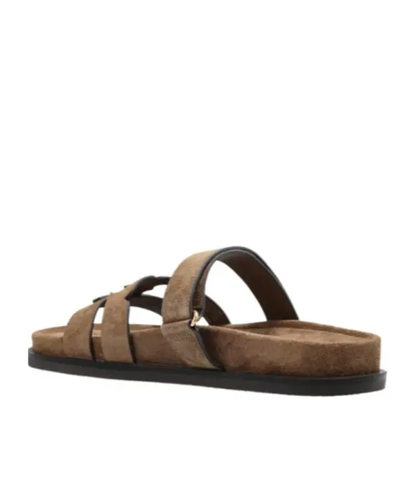 Tory Burch Ines Suede Sandals - Brown
