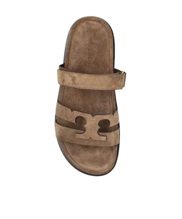 Tory Burch Ines Suede Sandals - Brown