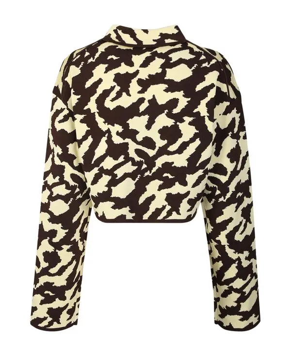 Nanushka Printed Cropped Jacket