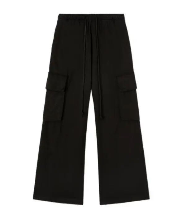 Palm Angels Low-rise Drawstring Wide-leg Cargo Trousers