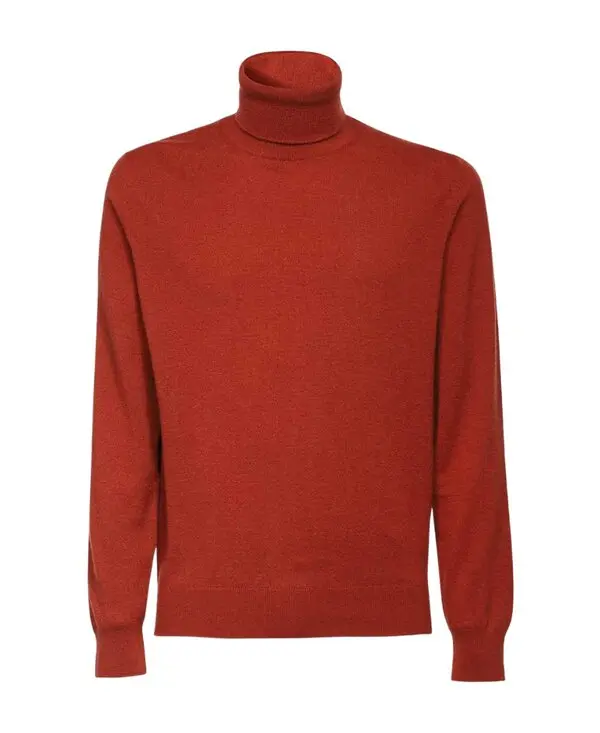 Zegna High-neck Long-sleeve Sweater - Red
