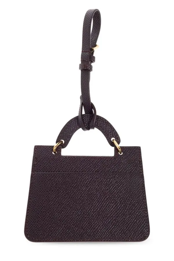 Dolce & Gabbana Textured Leather Mini Bag Wallet