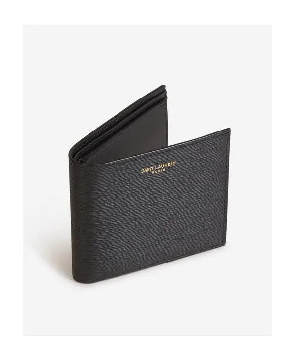Saint Laurent Logo Engraved Bifold Wallet