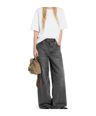 Gucci Wide Leg Denim Trousers