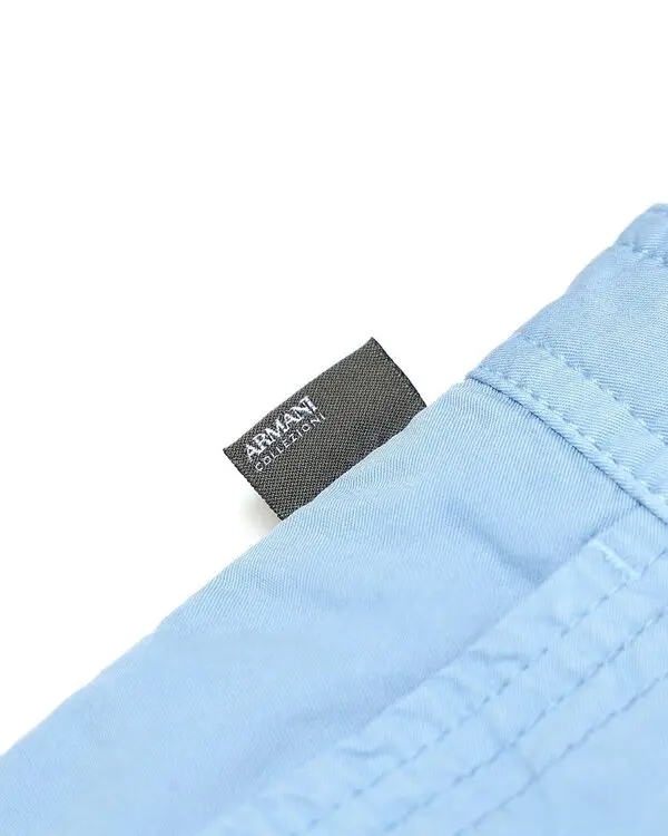 Emporio Armani Logo Detail Shorts - Blue