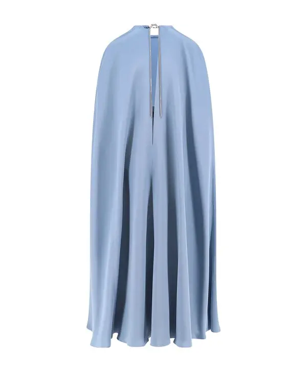 Max Mara Managua Cape Dress - Blue