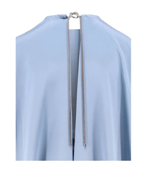 Max Mara Managua Cape Dress - Blue