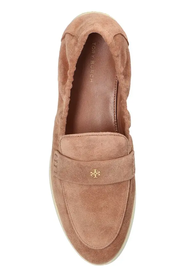 Tory Burch Suede Ballet Sport Loafers - Brown