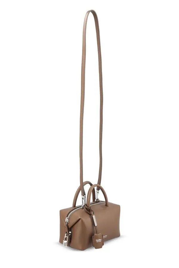 Max Mara Small Top Handle Bag With Detachable Shoulder Strap - Brown