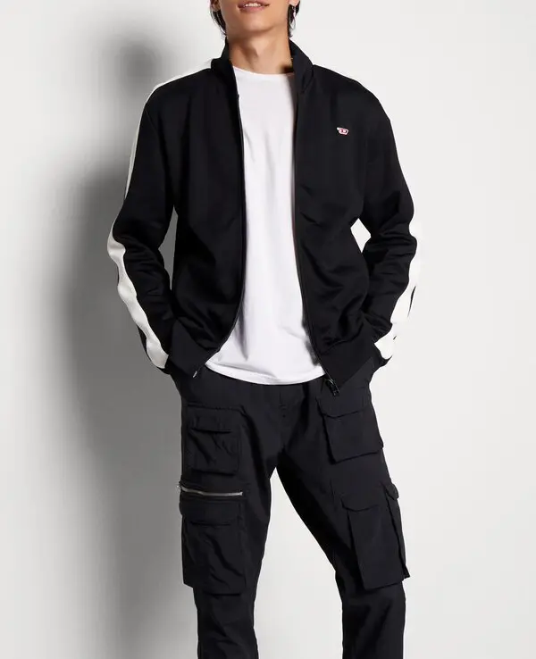 DIESEL® Letter D Zipper Sweater