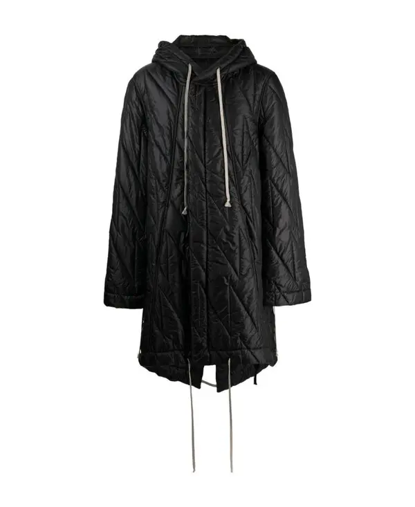 Rick Owens Fishtail Padded Hooded Parka