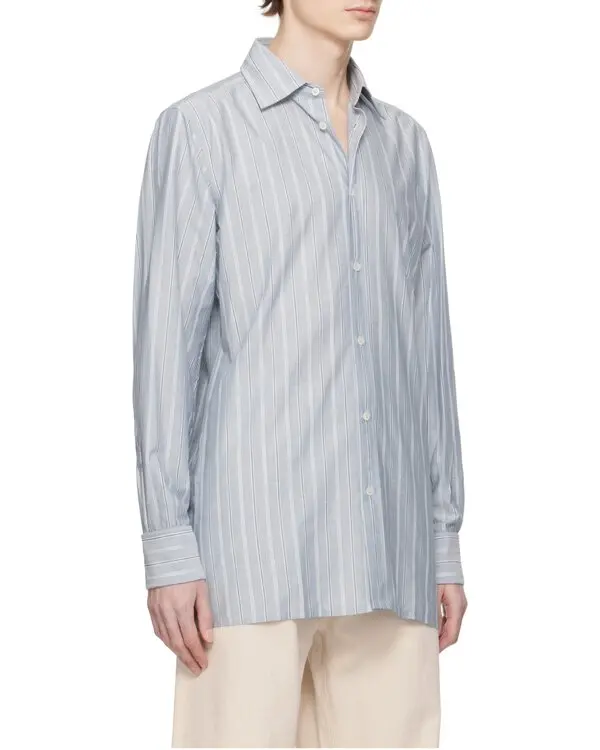 MAISON MARGIELA Candy-striped Shirt - White